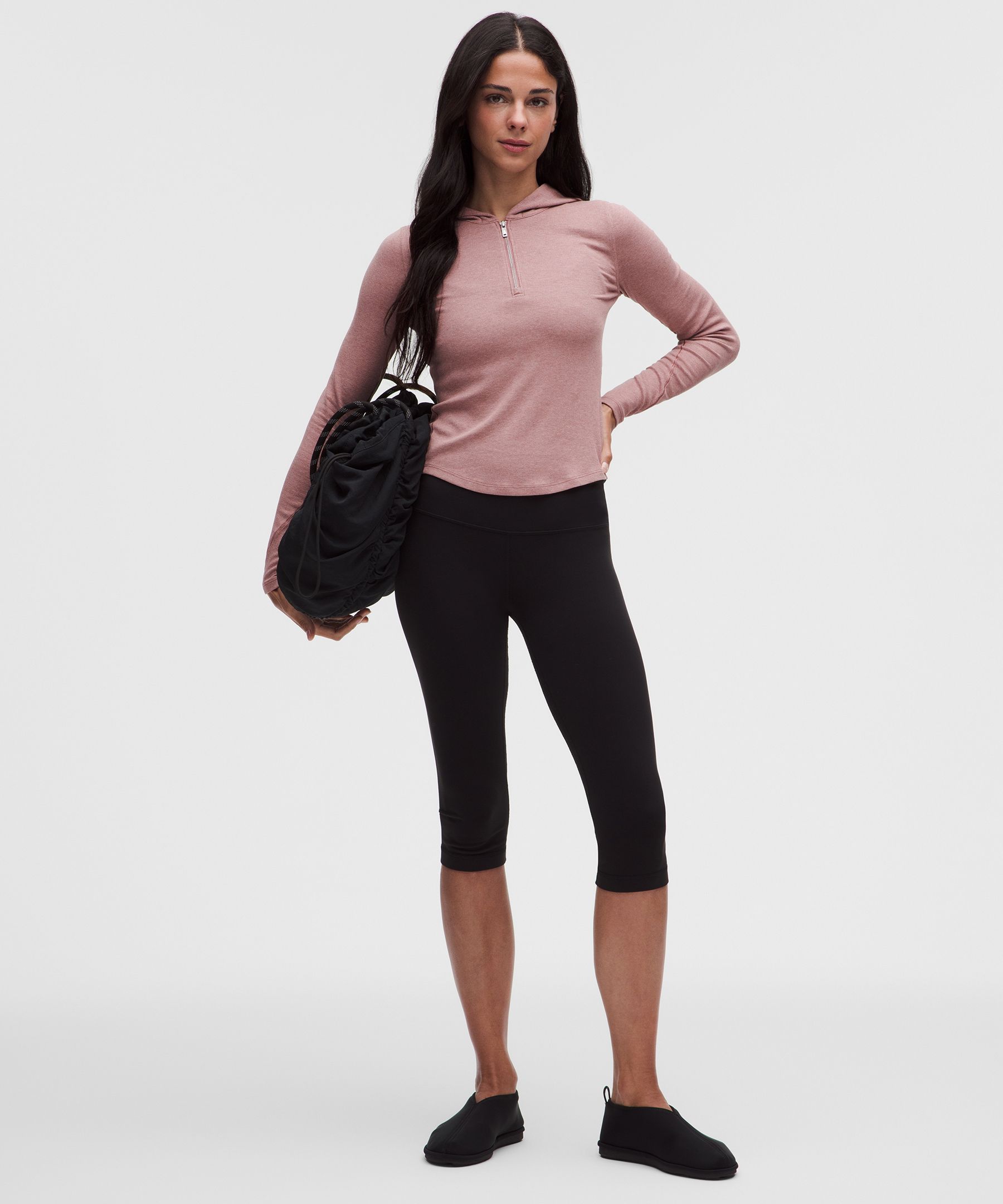 LULULEMON hold tight hooded half zip